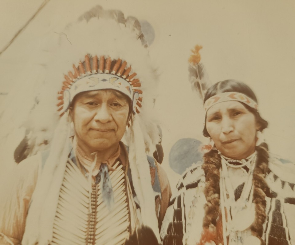 Vintage Lot of 3 Native American Portrait Photographs Color Outdoor ...