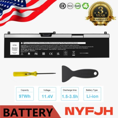 NYFJH Battery For Dell Precision 7740 7530 7730 7540 P34E P74F 0WMRC ...