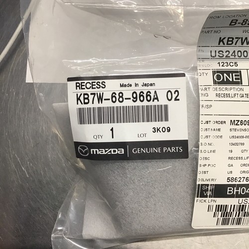 Genuine Mazda Pull Handle KB7W-68-966A-02 | eBay