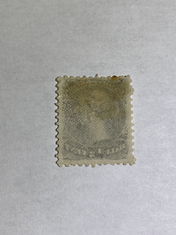 1868 Canada 1/2 cent Half Cent Stamp #21(c), Large Bust, Black, Thin ...