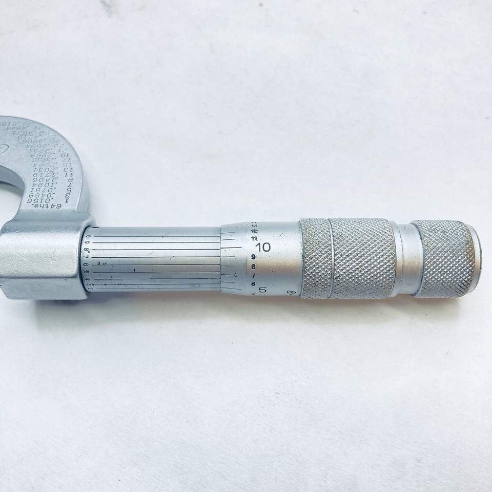 Brown and Sharpe Outside Micrometer 0-1" Range - Carbide - .0001" Grads ...