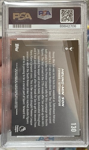 PSA 9 HEUNG-MIN SON 2017 Topps Now EPL #130 Print Run 79 Tottenham | eBay