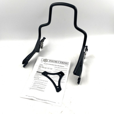 oem Harley 52300456 Black Short Holdfast Sissy Bar Backrest 18-24 Fat ...