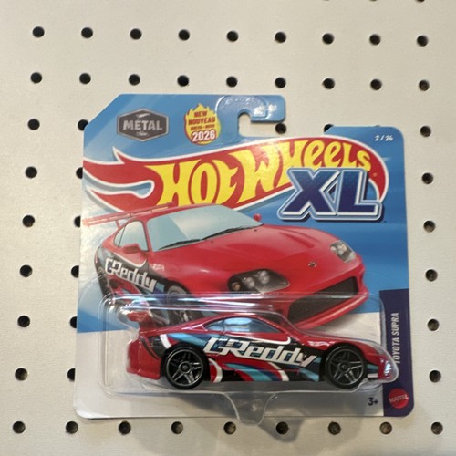 Hot Wheels XL Toyota Supra Greddy Diecast Car Metal 2026 Red Blue White ...
