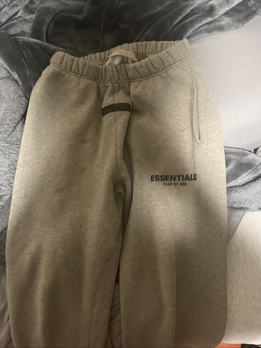 Essential Sweatpants Grey Wide-Leg Baggy Sweatpants | eBay