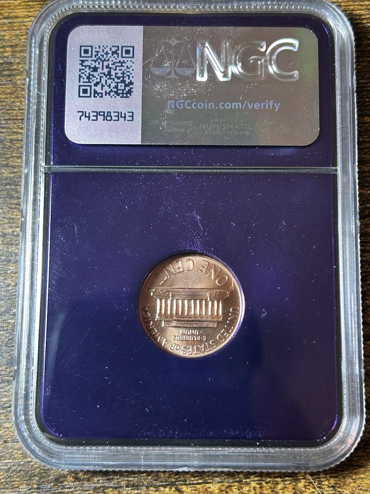 1966 SMS LINCOLN MEMORIAL PENNY NGC MS 68 RD TRADER BEA PURPLE CORE ...
