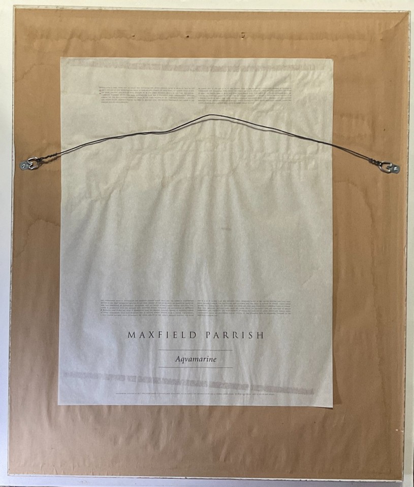 Maxfield Parrish Aquamarine Lithograph Limited Edition Print 56/1000 ...