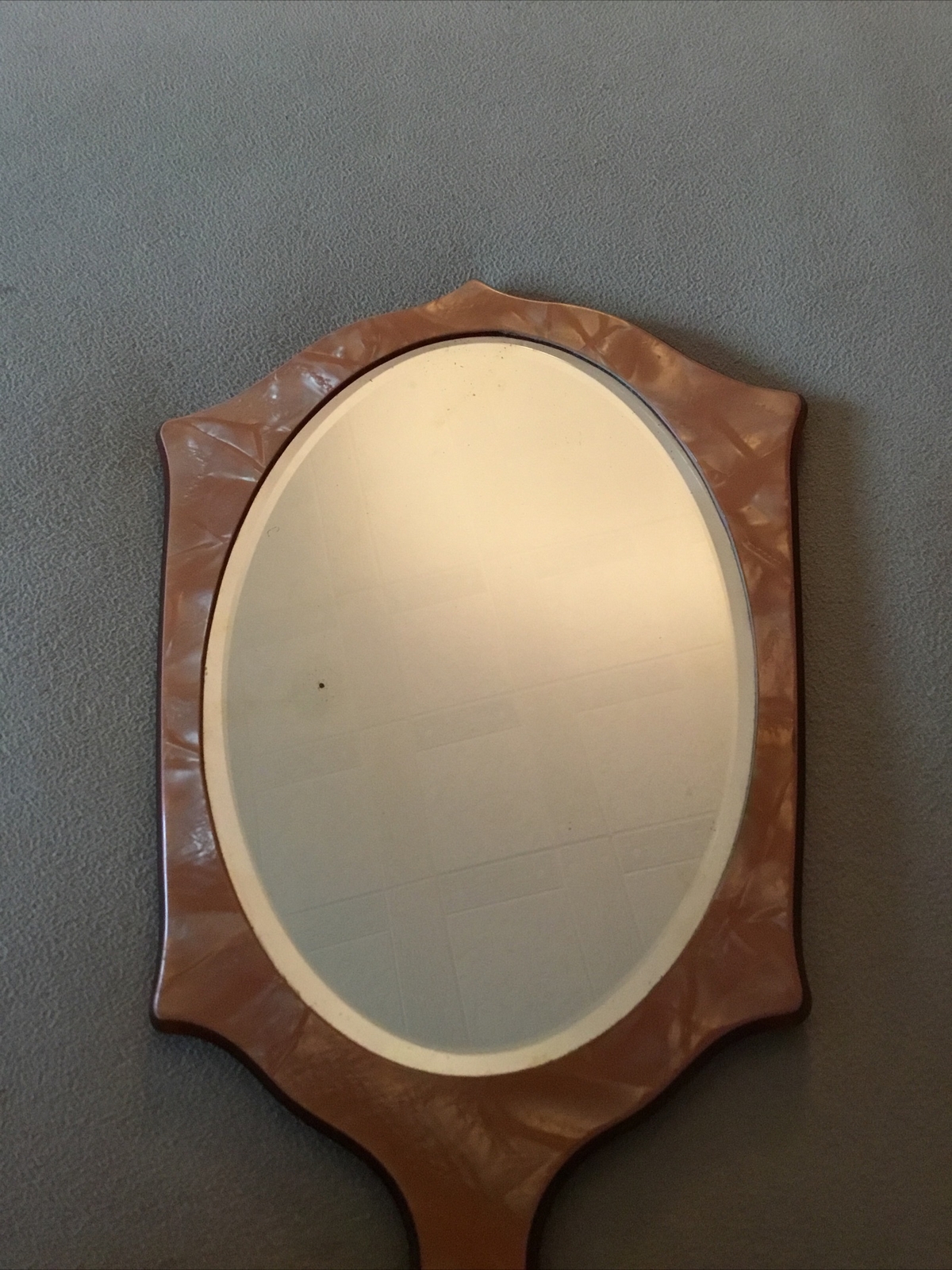 Vintage Bake O’ Lite Or Celluloid Vanity/Dresser Set Pearlized Peach ...