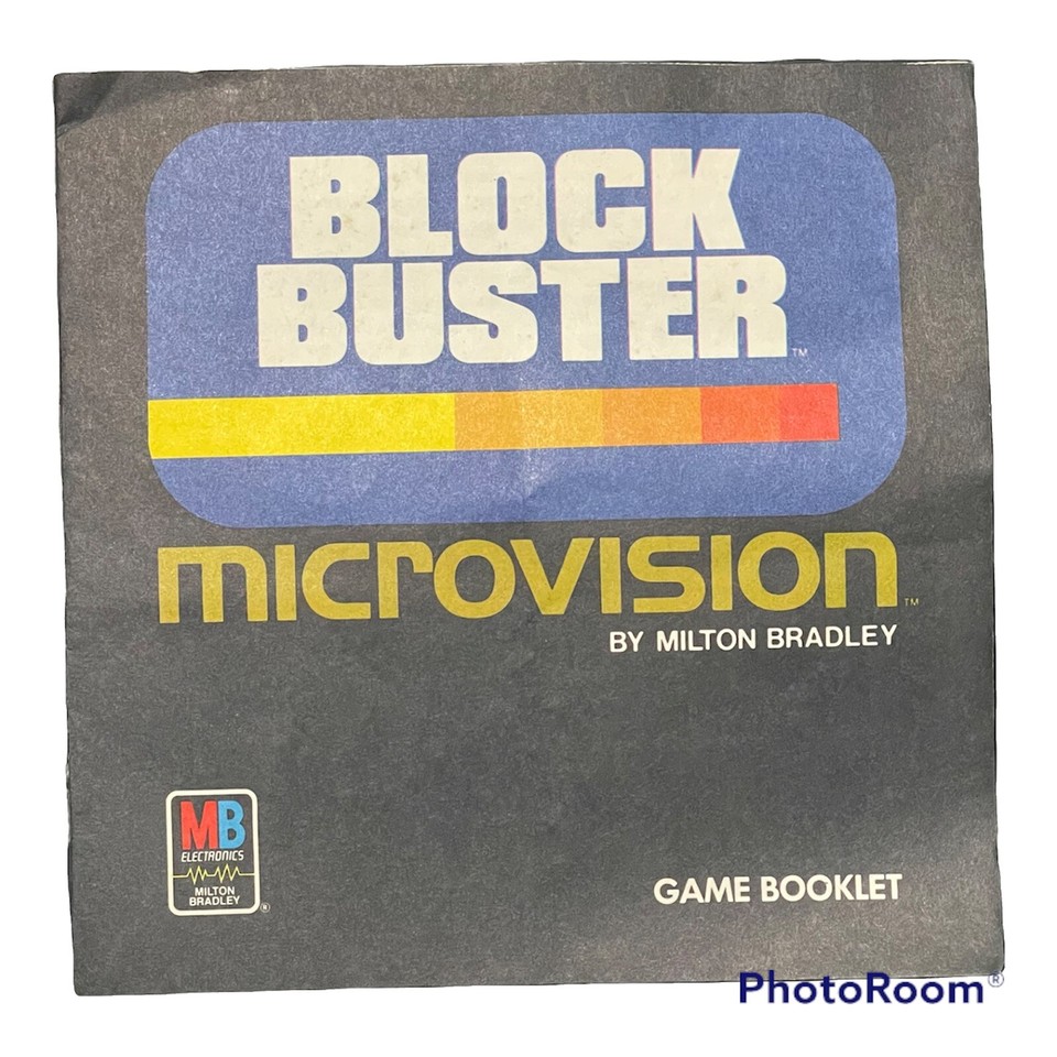 Game Parts Pieces Block Buster Microvision Milton Bradley 1980 Rules ...