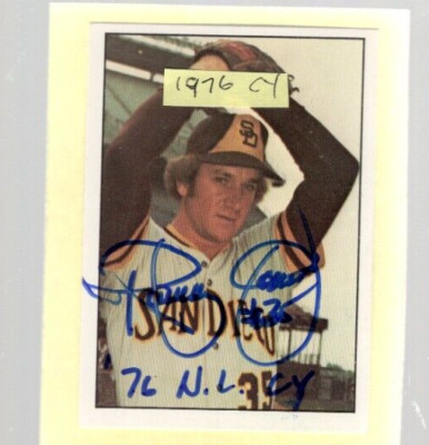 Autographed Randy Jones 76 N.L. CY added 1976 SSPC Padres Free shipping ...