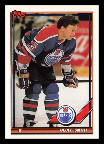 Geoff Smith #301 1991-92 Topps Edmonton Oilers | eBay