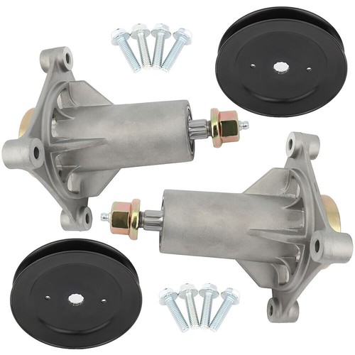 For CRAFTSMAN 42" 46" 2PK MOWER DECK MANDRELS &PULLEYS 195945 192870 ...