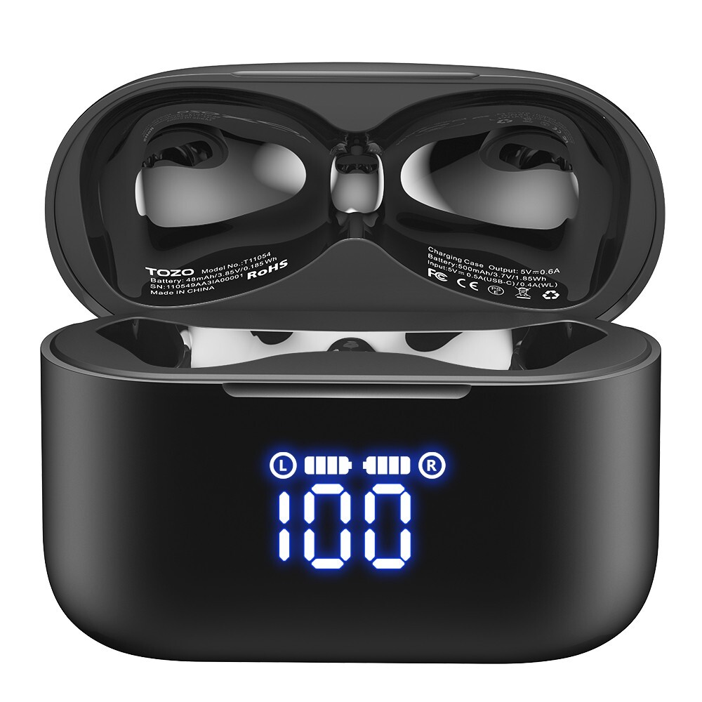 TOZO T21 Wireless Earbuds Replacement Charger Case Headphones ...