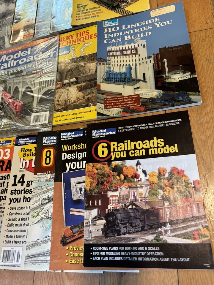 Lot Of 19 Railroad Magazines Model Railroader Train Books | eBay