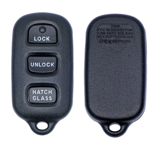 OEM TOYOTA MATRIX PONTIAC VIBE KEYLESS REMOTE FOB TRANSMITTER GQ43VT14T ...