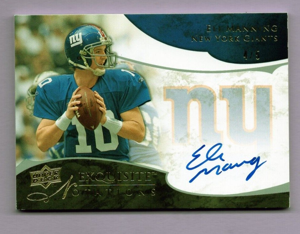 Eli Manning | Autographed Football Memorabilia & NFL Merchandise