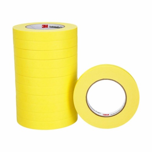 *12 ROLLS*, 3M 06652 3/4 " Automotive Refinish Masking Tape Yellow ...