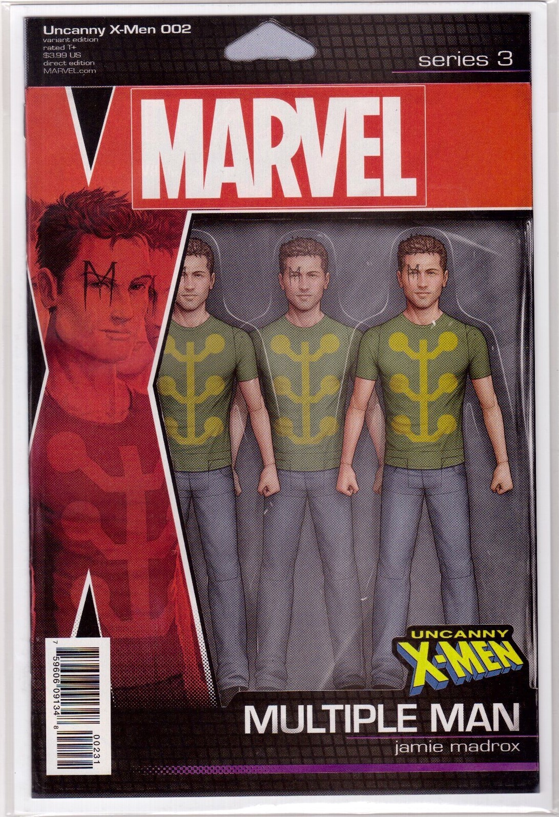 UNCANNY X-MEN #2 John Tyler Christopher Multiple Man Action Figure ...
