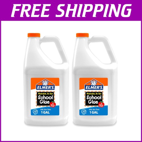 Versatile Liquid School Glue, 2 x 1 Gallon Jugs for Safe Crafting ...