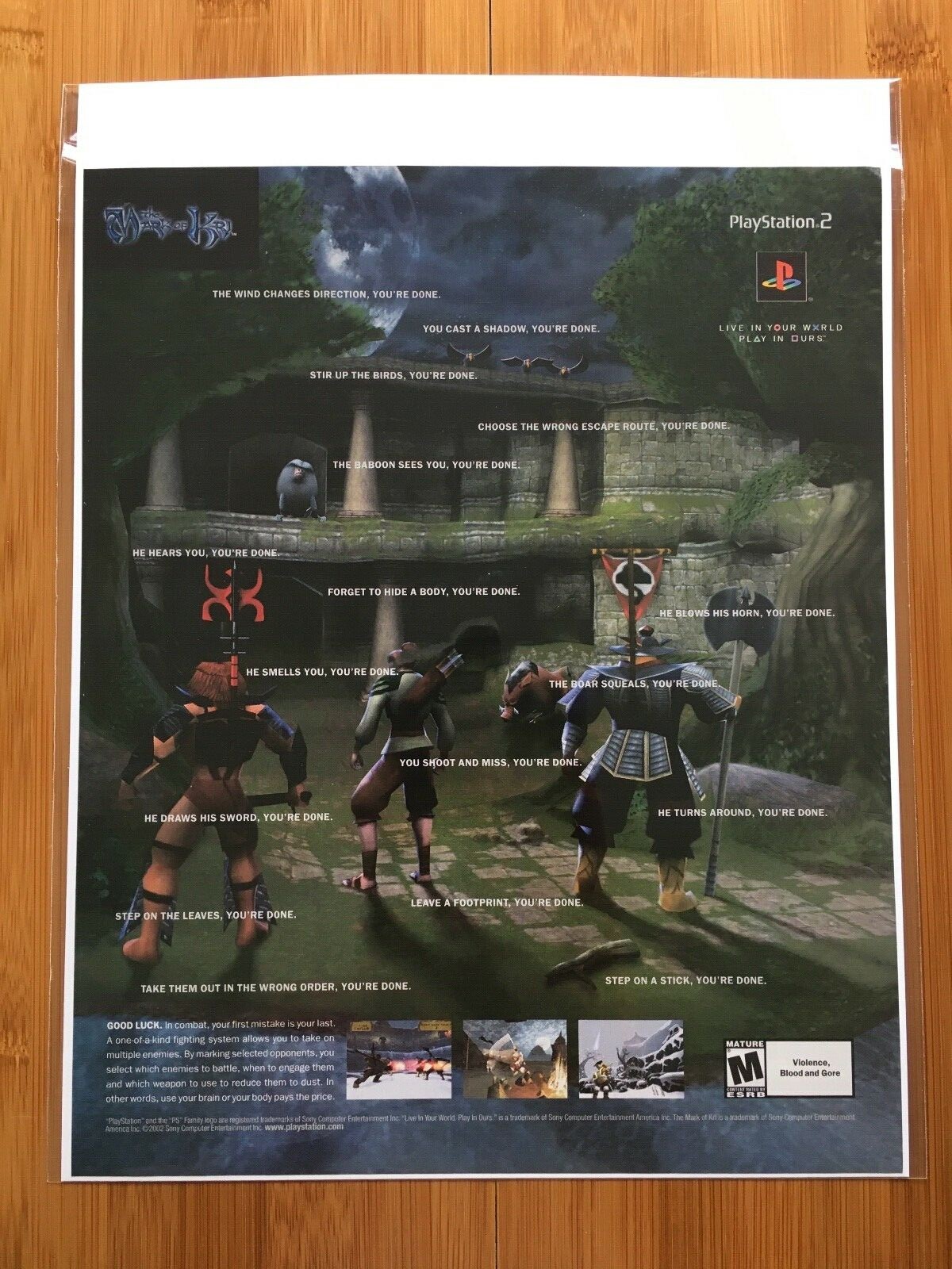 The Mark of Kri PS2 Playstation 2 2002 Vintage Poster Ad Art Rise of ...