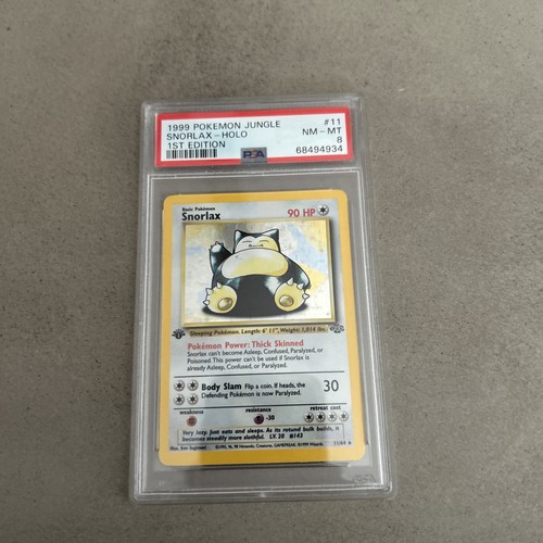 1999 Pokémon 1st Edition Jungle Snorlax Holo 11/64 - PSA 8 NM-MT | eBay