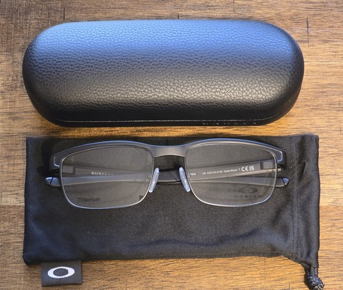 Oakley SURFACE PLATE OX5132 0154 Titanium Matte Black Demo Lens Men's ...