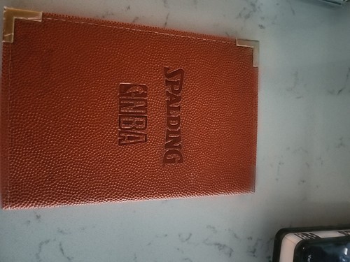 NBA Basketball Spalding Official Game Ball Portfolio File Folder Orange ...