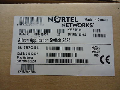EB1412003 NORTEL NETWORKS ALTEON WEB SWITCH 2424 BRAND NEW! | eBay