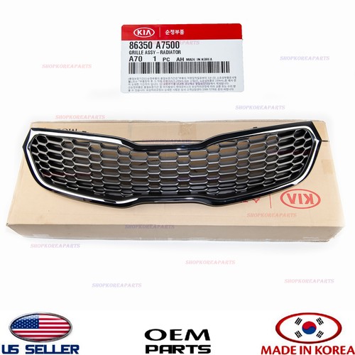 GRILLE RADIATOR FRONT BUMPER 【GENUINE】 KIA FORTE 2014-2016 【CHROME ...