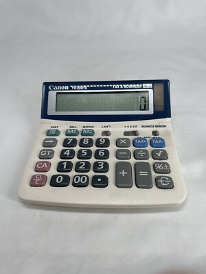 Canon 12 Digit Tax & Business Calculator with Cost Sell Margin TX-220TS ...