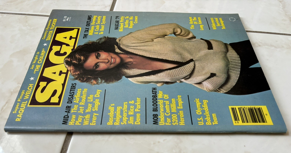 SAGA MEN’S MAGAZINE May 1979 Raquel Welch Cover , Tanya Tucker, Jim ...