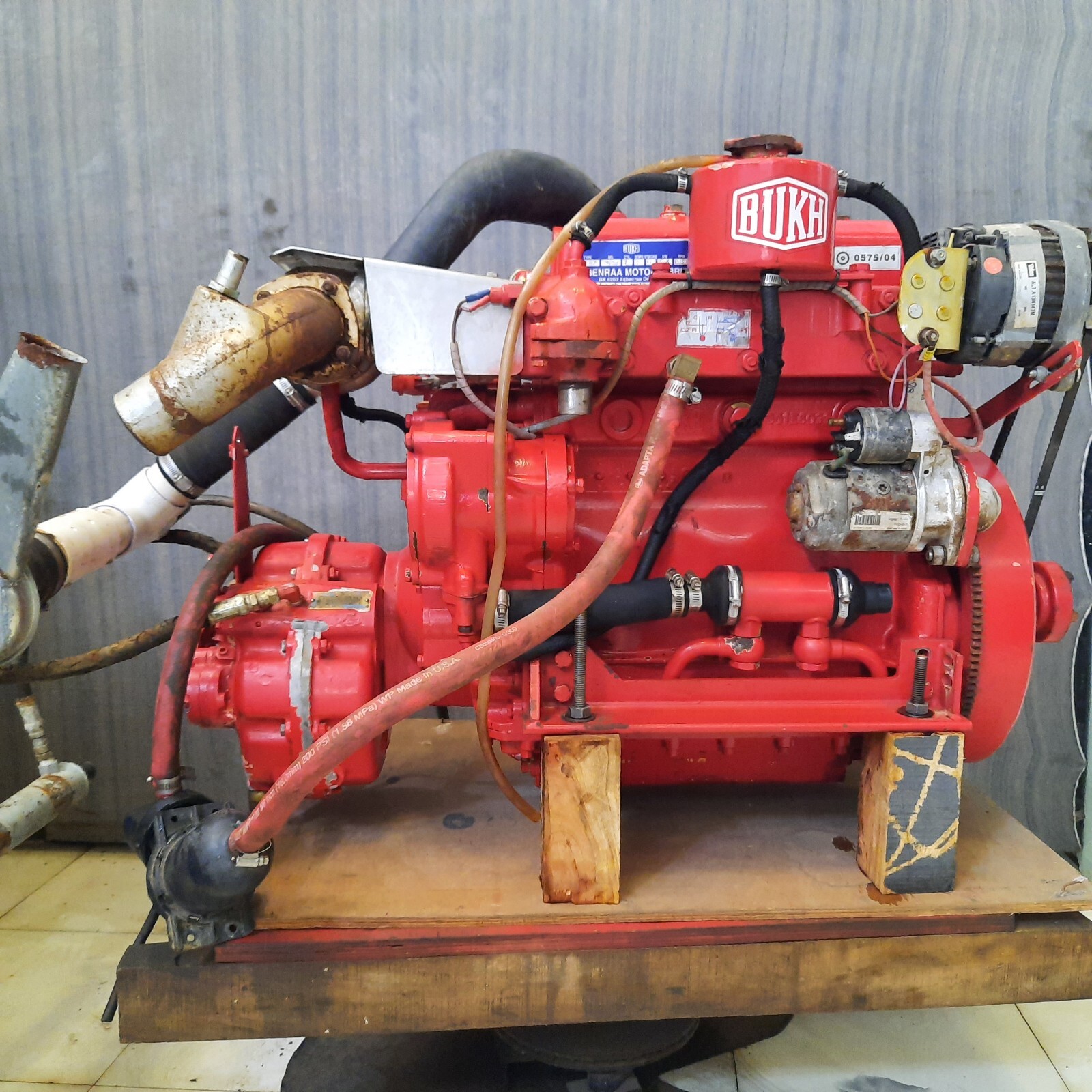 Bukh DV48 RME inboard marine diesel engine keel cool boat - Used, Ship ...