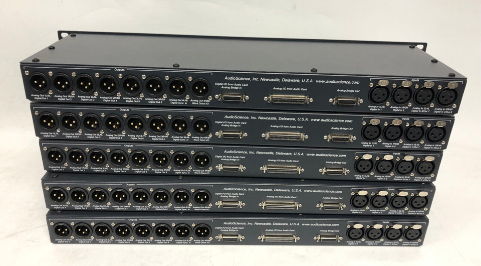 AudioScience BOB1024 Sound Card XLR Breakout Box Rackmounted | eBay