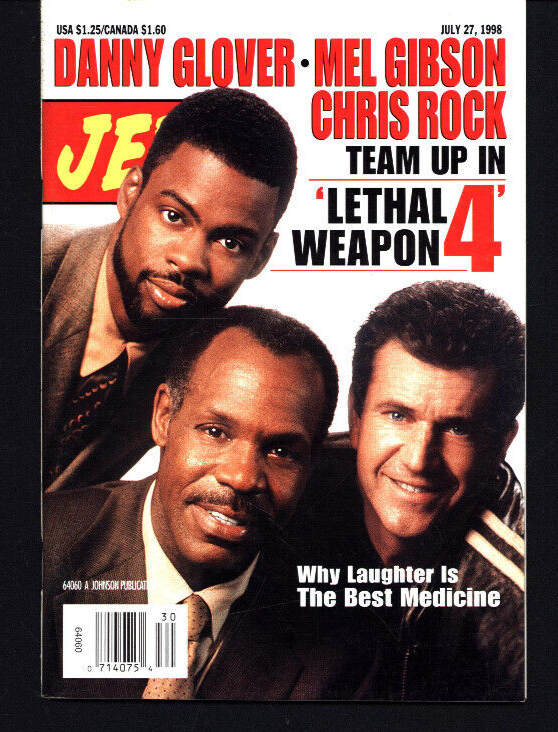 JET MAGAZINE 1998 JULY 27 CHRIS ROCK DANNY GLOVER BRANDY NAOMI CAMPBELL ...