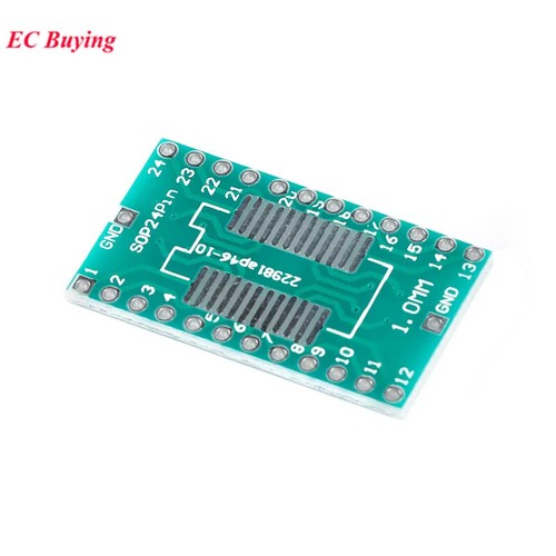 10pcs SOP24 to DIP24 Transfer Board, PCB,SMD, Turn DIP Pin, IC Test ...