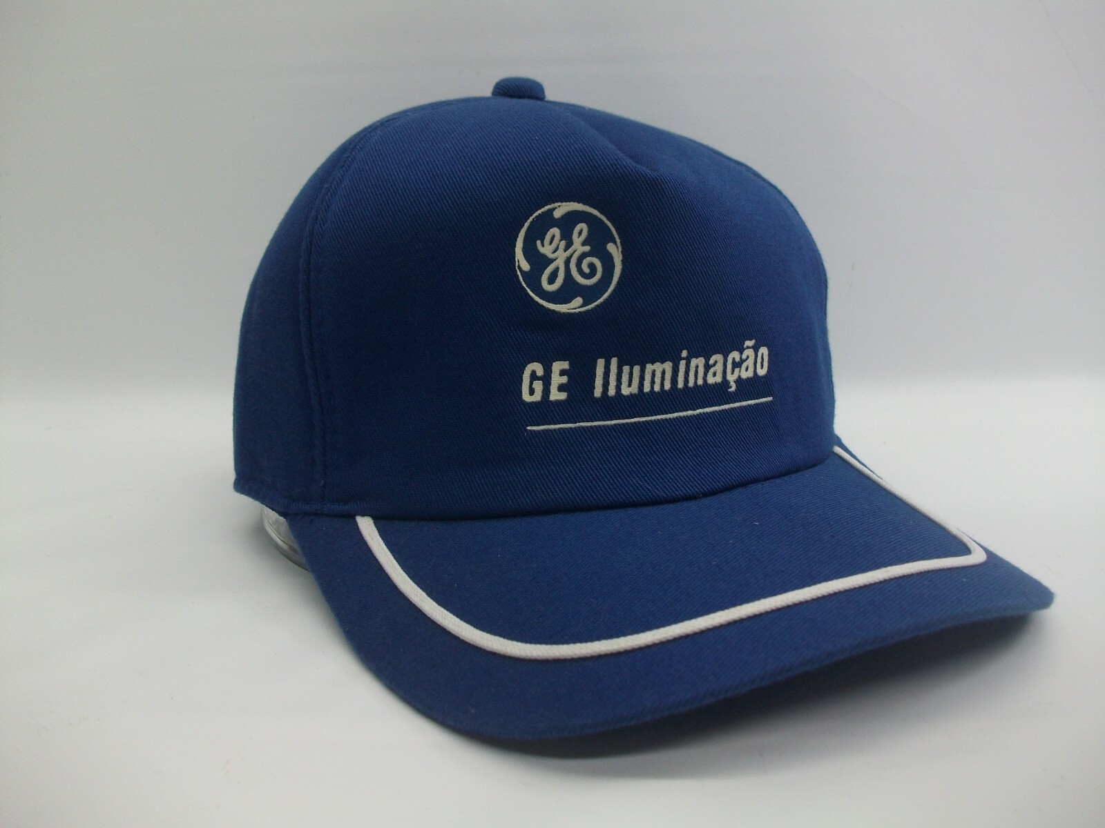 GE Iluminacao Hat Vintage General Electric Blue Snapb… - Gem