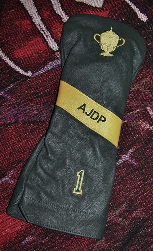 NEW WINSTON COLLECTION Leather Driver Head Cover GULPH MILLS GOLF CLUB ...