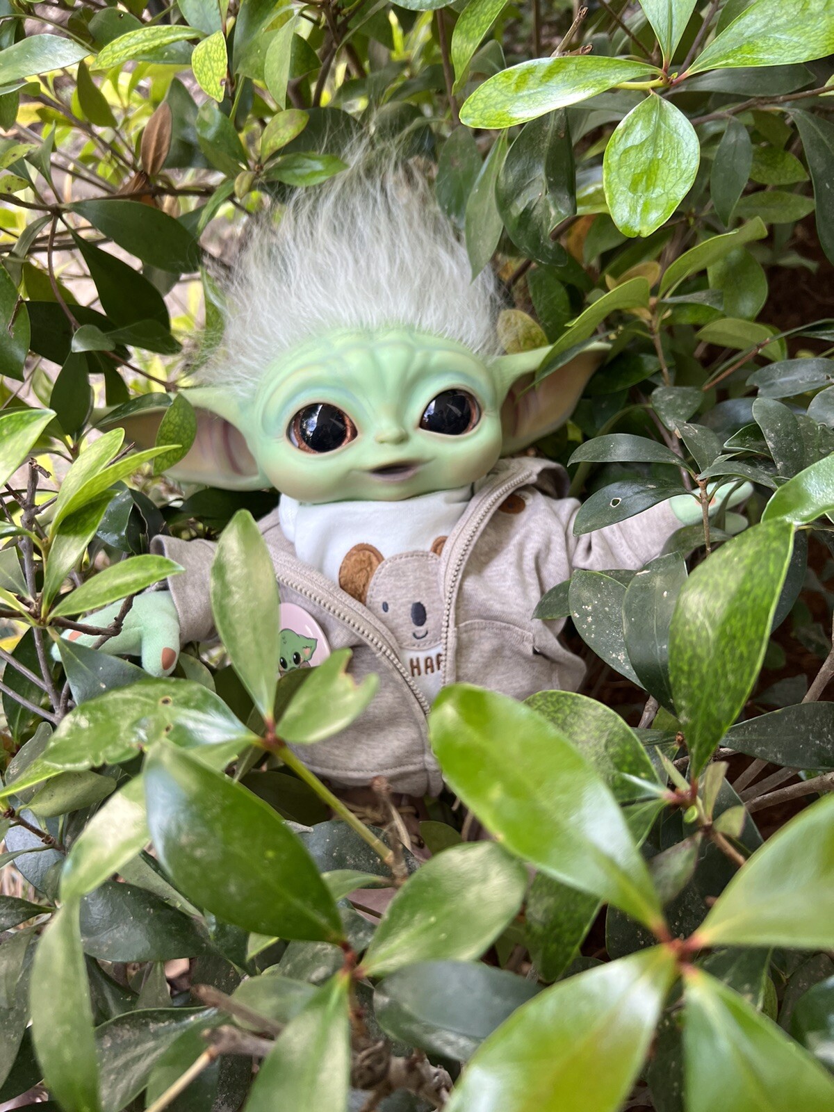 Custom painted Baby Yoda, TheChild, Grogu, Realistic , micro rooted ...