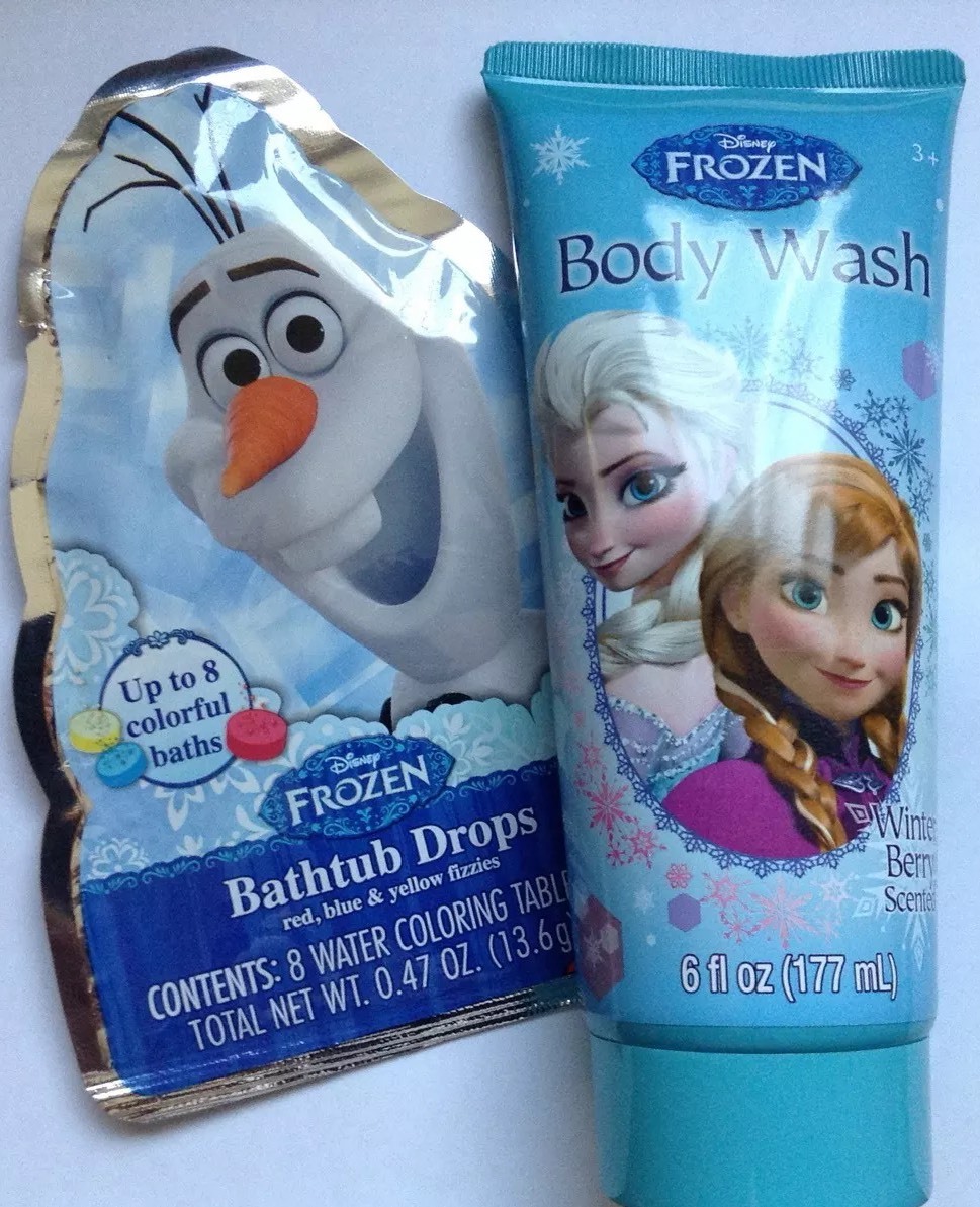 Disney Frozen Anna & Elsa Body Wash & Olaf Bathtub Drops Bath Time Fun ...