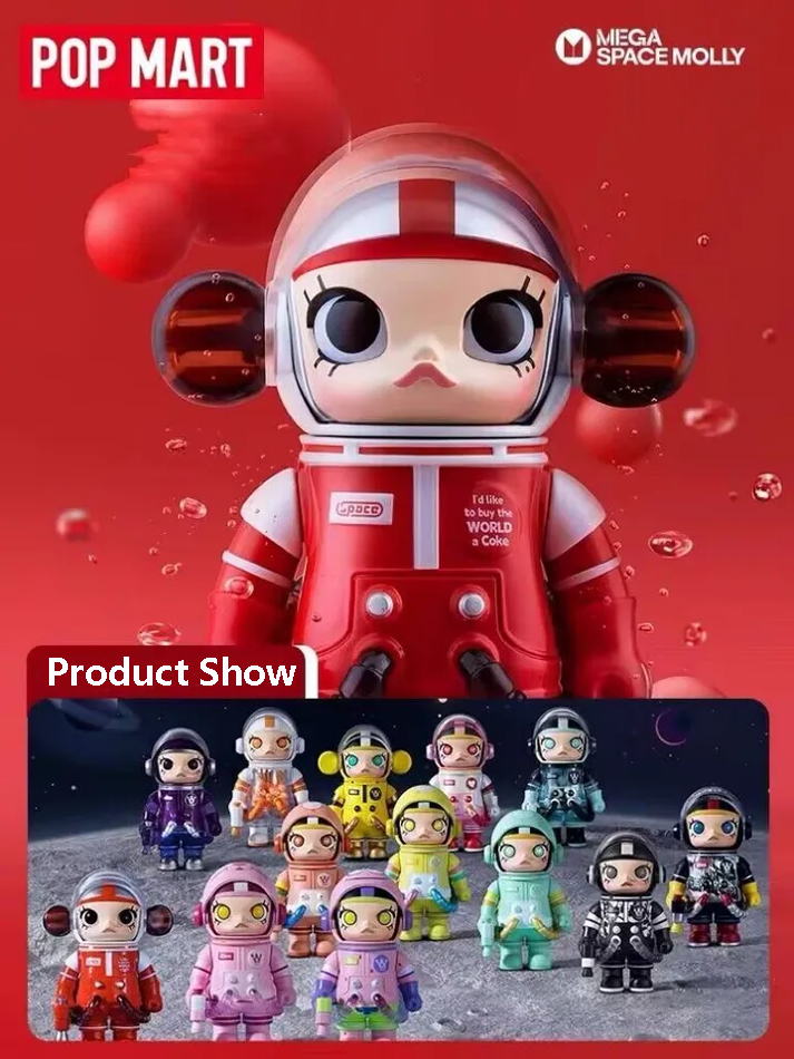 Cheer Bear-POP MART 100% Mega Space Molly Anniversary 2-A Series Figure ...