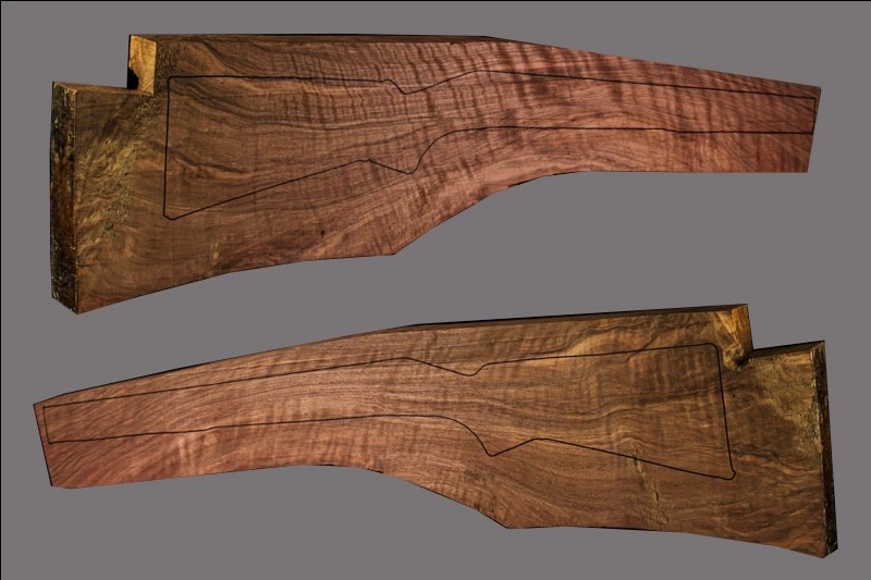 TURKISH WALNUT RIFLE GUN STOCK BLANK(ITEM#Ja99) CHIRON WALNUT | eBay