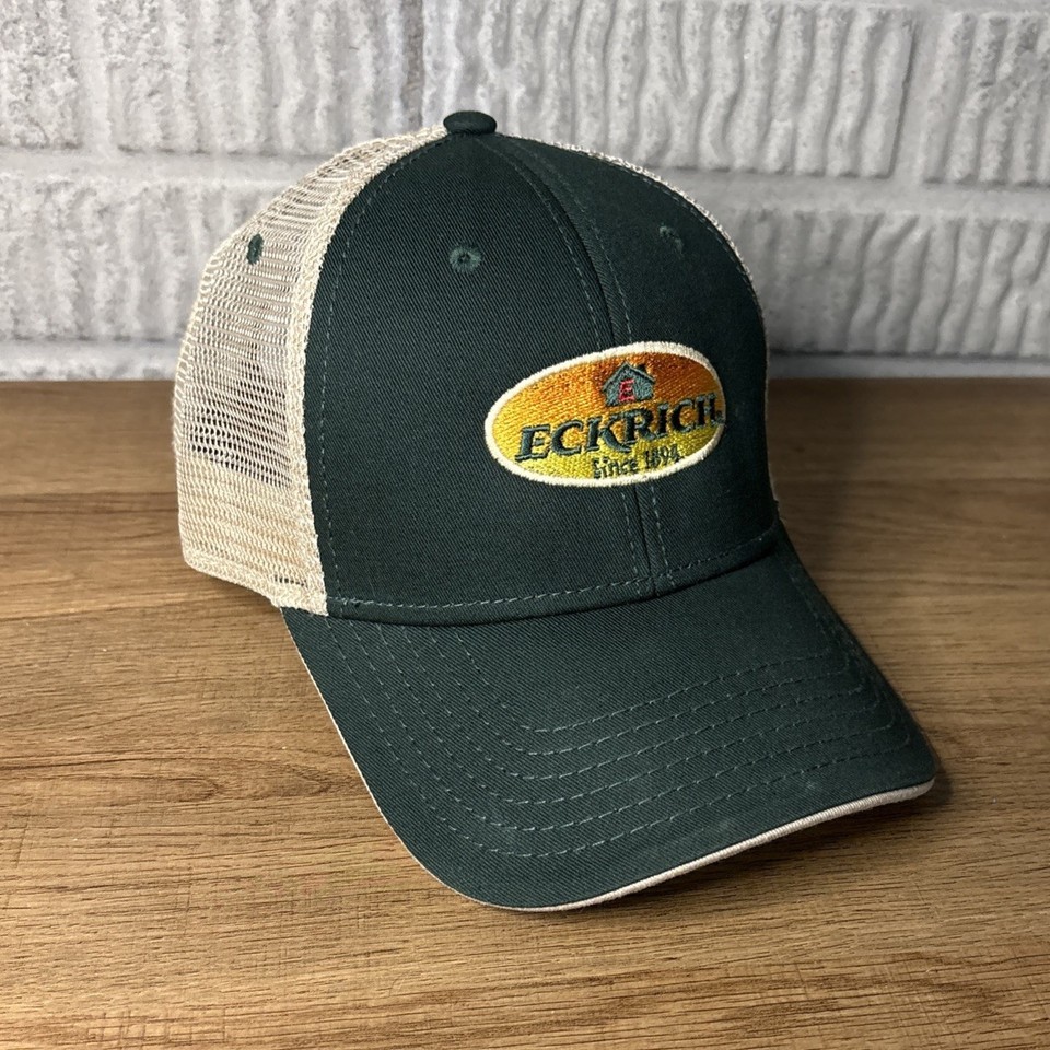 Eckrich Sausage since 1894 Baseball Cap Adjustable Green Tan Patch Hat ...