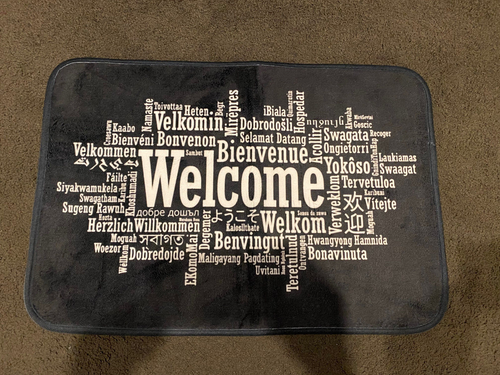 Welcome Door Mat - Languages Theme | eBay