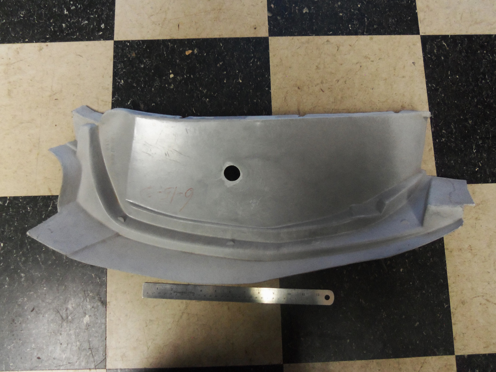 NOS 1968-1969 left Corvette C3 Door Jamb Lock Piller Repair Panel 427 ...