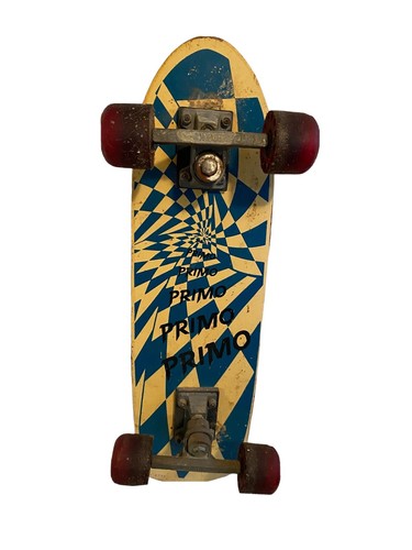 Used Vintage Nash Primo Skateboard Fluorescent Yellow And Blue Original ...