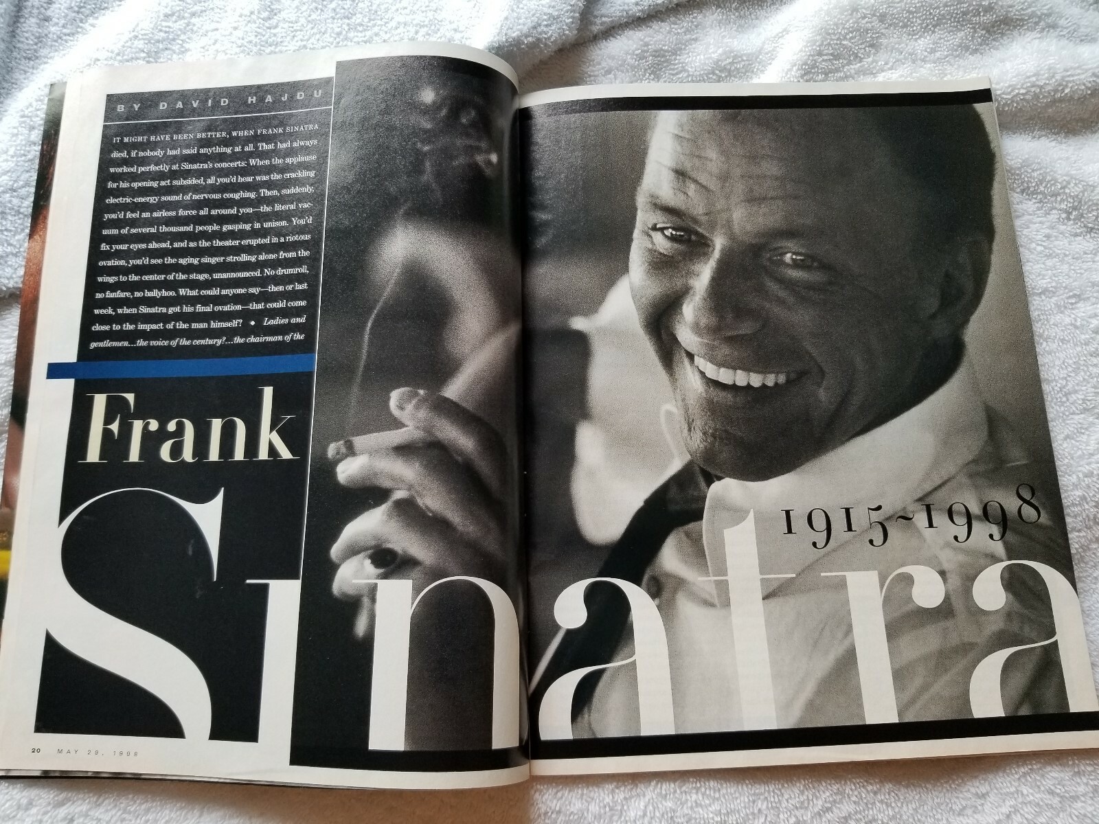 Entertainment Weekly #434 May 29, 1998 Frank Sinatra 1915-1998 (No ...