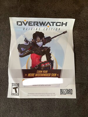 Overwatch Widowmaker Noire Legendary Pre-order Bonus Skin PC Key Code ...