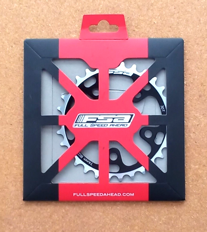 FSA CHAINRING TRIPLE PRO 30T 74 BCD 5 BOLTS 74X30 BLACK 74X30 WC009 370 ...