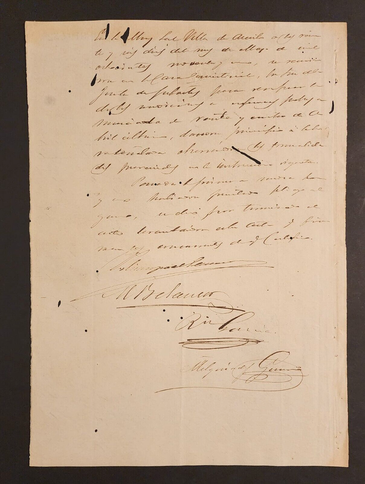 ANTIQUE SPANISH COLONIAL DOCUMENT / ARECIBO PUERTO RICO 1891 | eBay