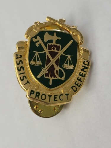 Army Corps Crest DUI Military Police - Assist Protect Defend | eBay